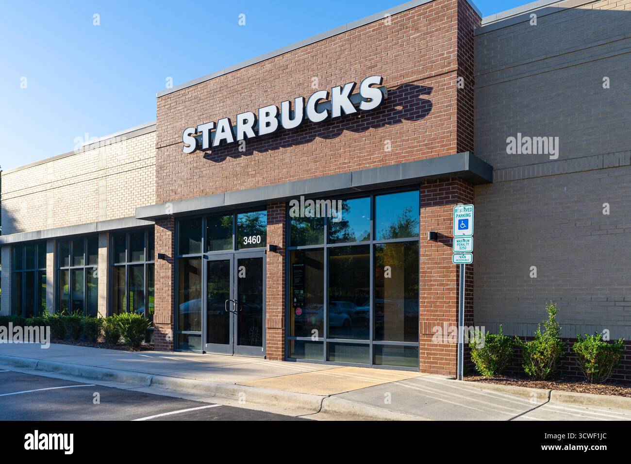 Starbucks Coffee Shop Exterior Storefront Building On Kildaire Farm ...