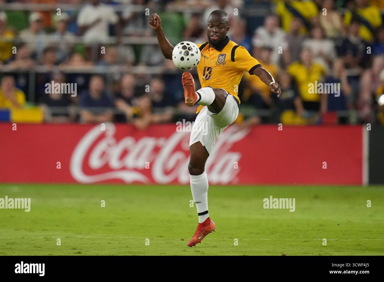 Ecuador forward Enner Valencia (13) during the first half of an ...