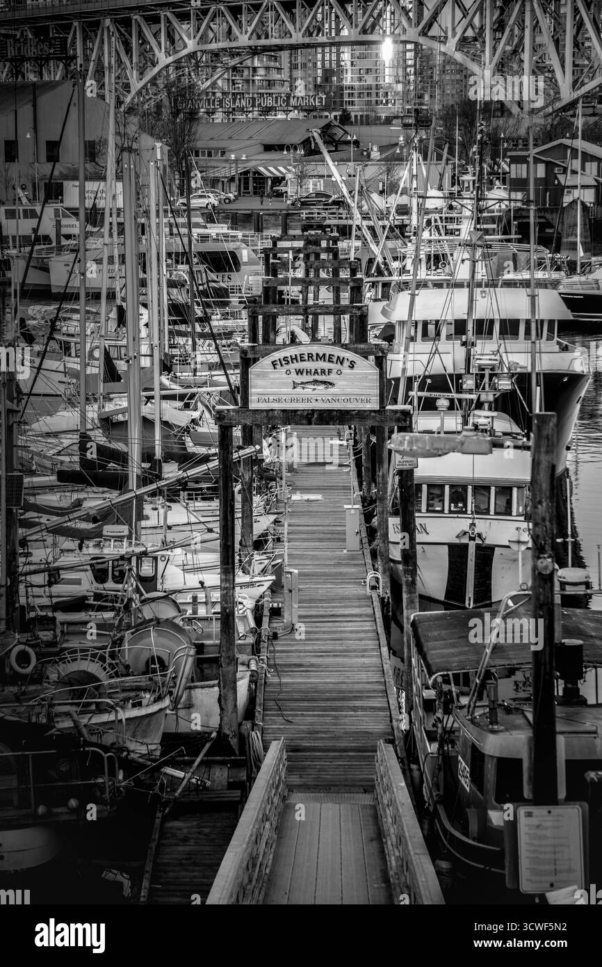 Busy marina filled with various boats and yachts at Fishermen's Wharf ...