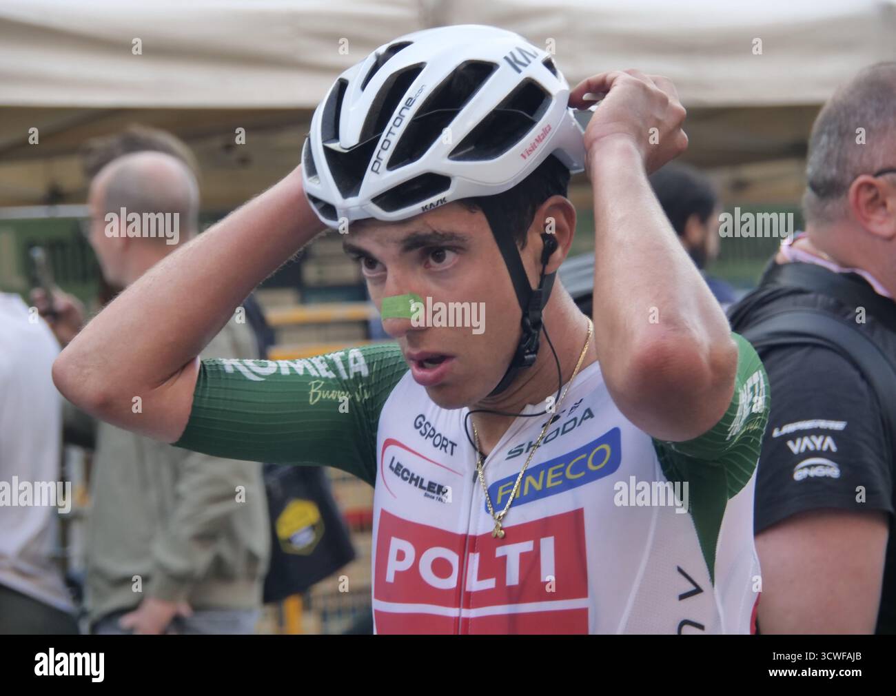 Bergamo, Italy. 11th Oct, 2025. Tiesj Benoot at the 119th edition of ...