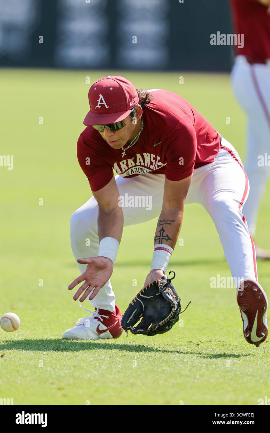 October 11, 2025: Alexander Peck (9) charges a bouncing ball hit ...