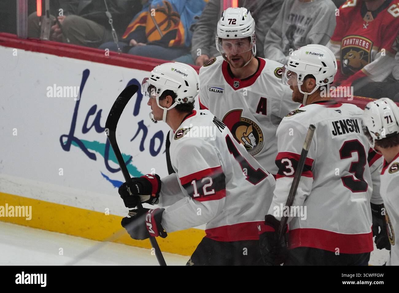 Ottawa Senators center Shane Pinto (12) celebrates his goal during the ...