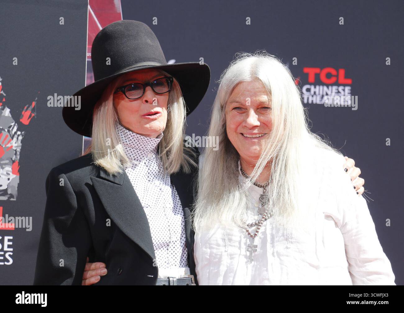 Diane Keaton and Dorrie Hall at Diane Keaton Hand- and Footprint ...