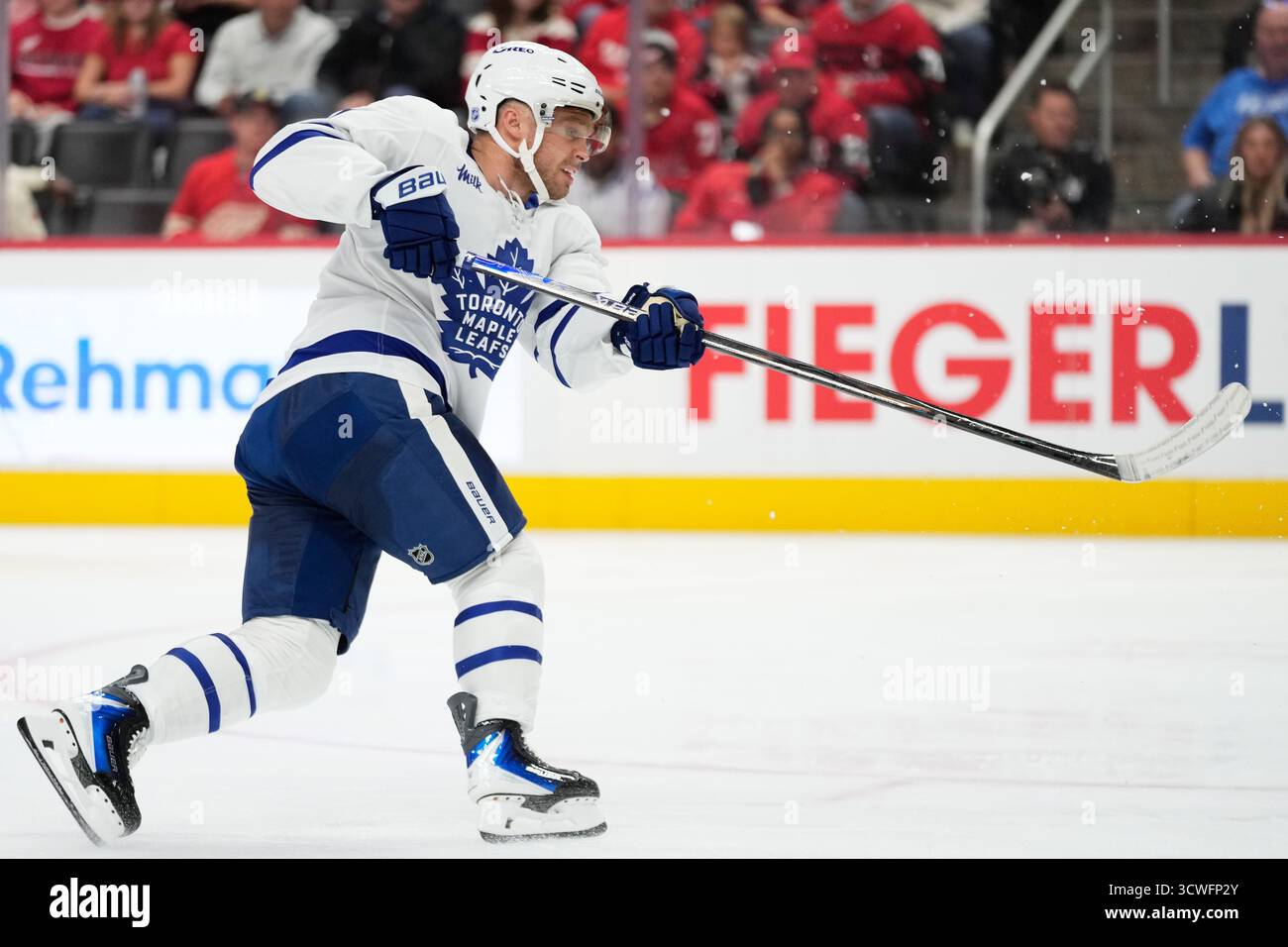 Toronto Maple Leafs center Max Domi scores during the third period of ...