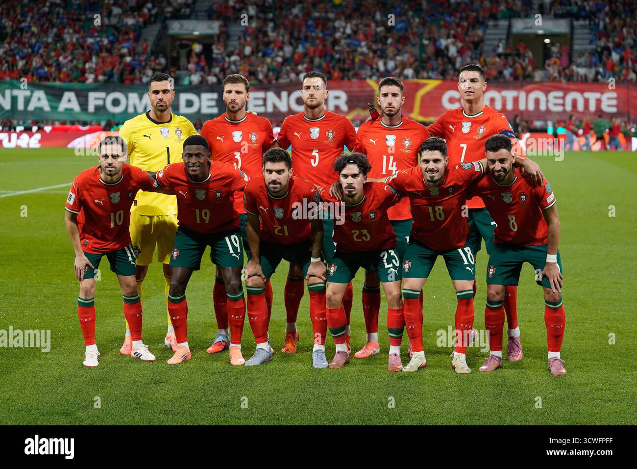 Lisbon, Portugal. 11th Oct, 2025. Portugal stating eleven seen in ...