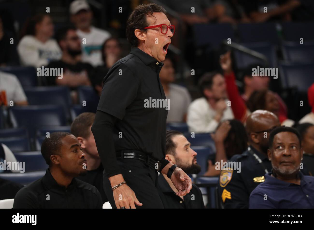 Atlanta Hawks head coach Quin Snyder reacts as his team plays the ...