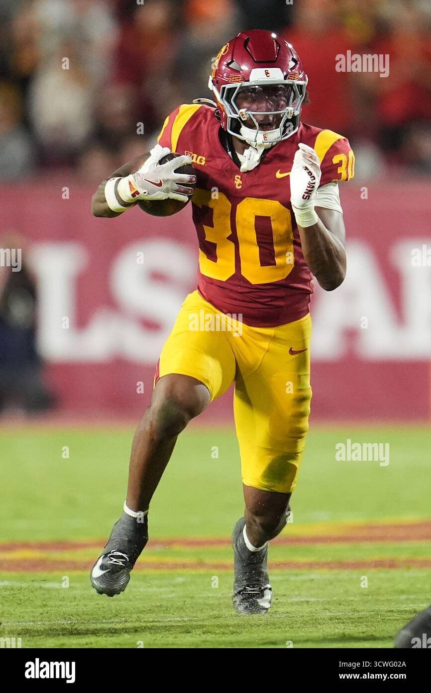 Southern California running back King Miller (30) carries during the ...