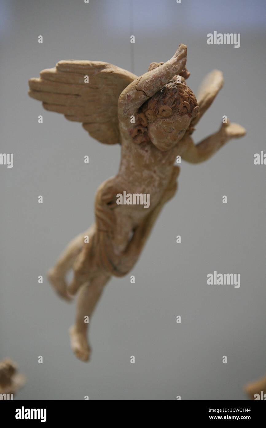 angel models with death symbolism from a tomb in Gortyna. Exhibit seen ...