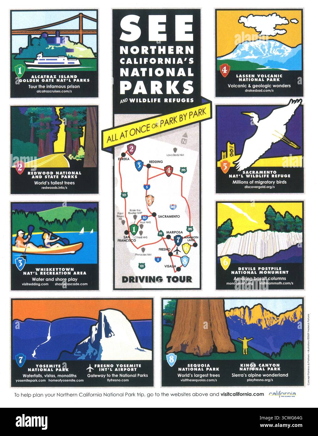 Us national parks poster Cut Out Stock Images & Pictures - Alamy