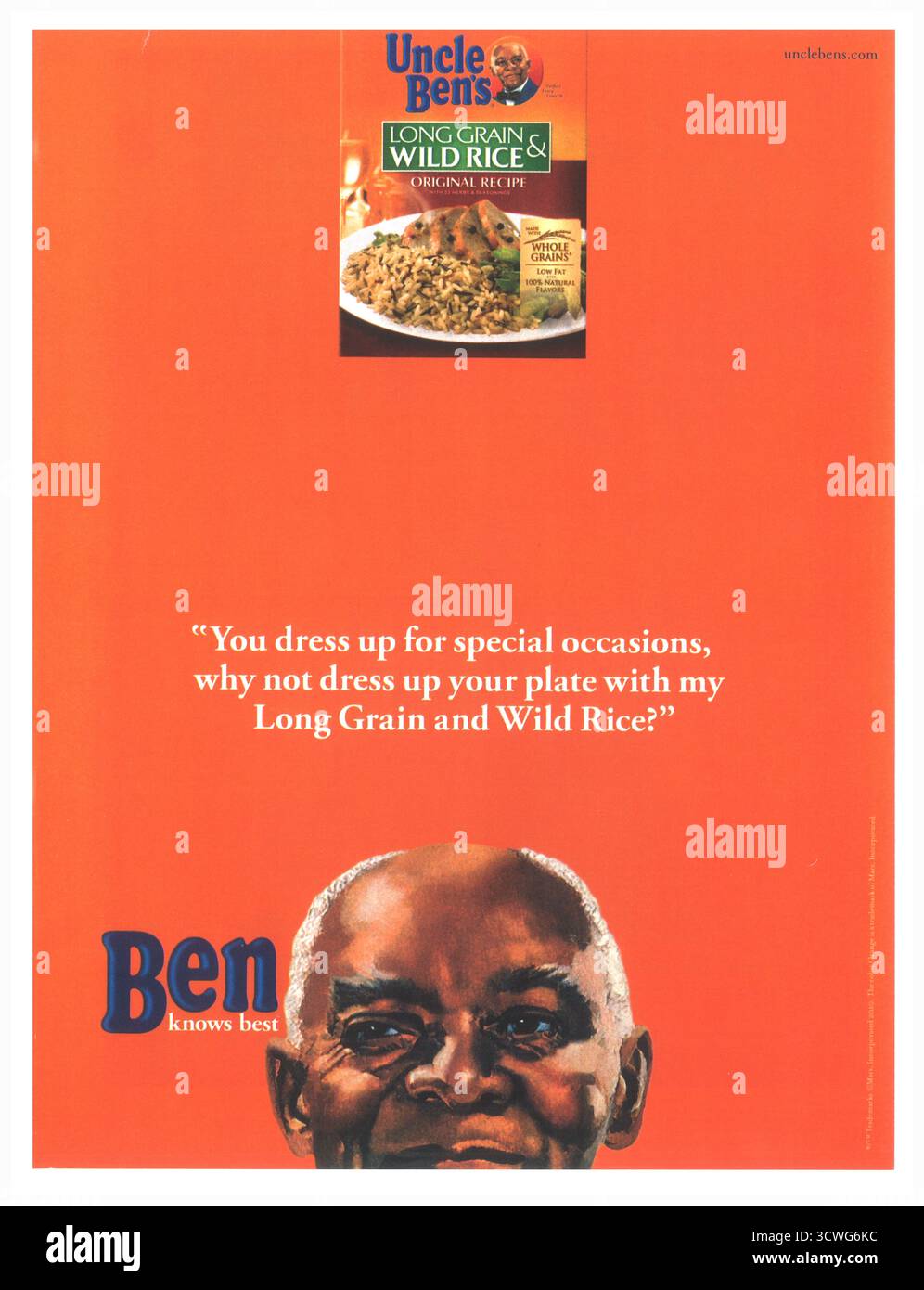 2010 Uncle Ben's Long Grain and Wild Rice ad featuring the brand's ...