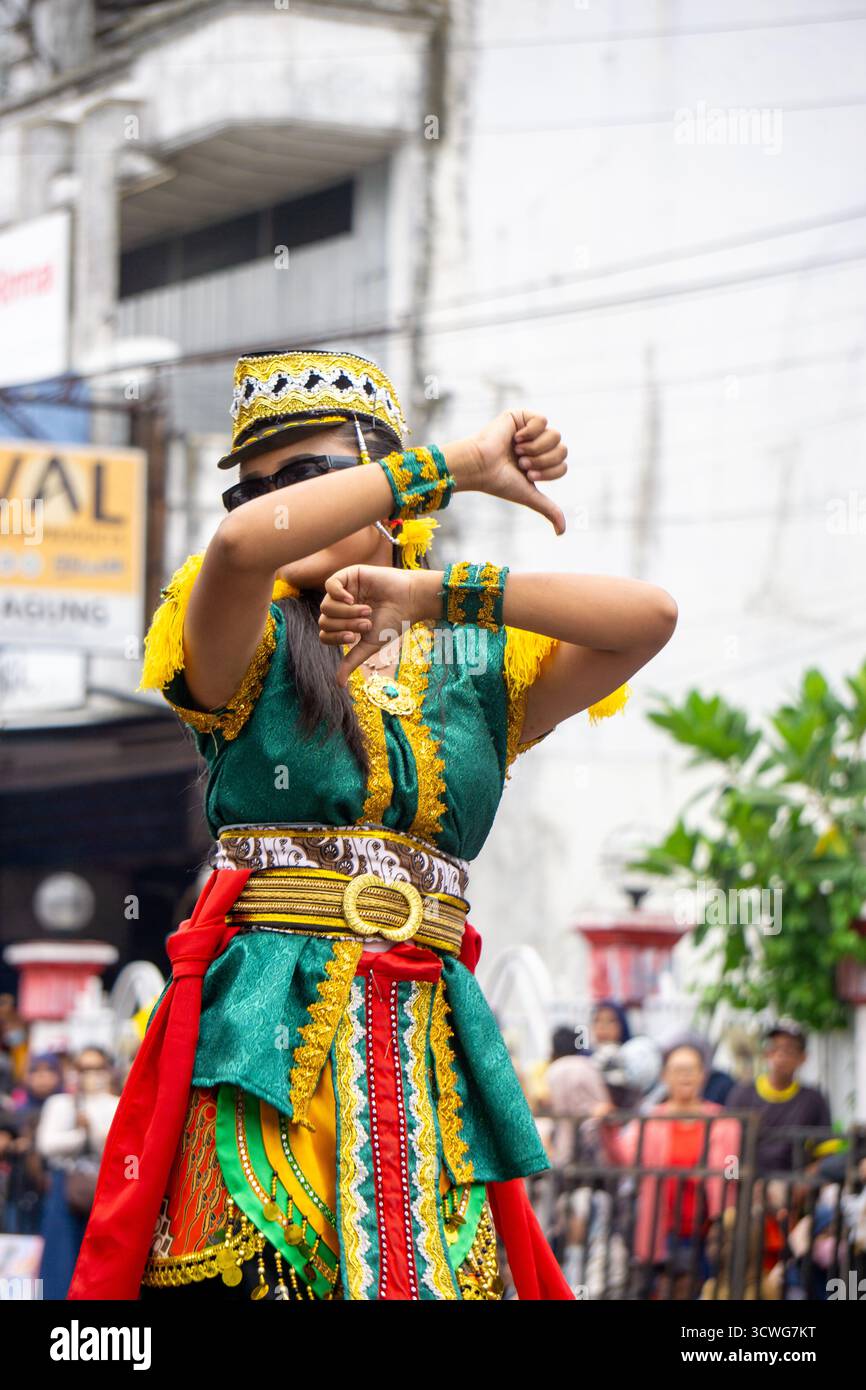 Angguk dance from jogjakarta at 4th BEN carnival. This dance is an ...