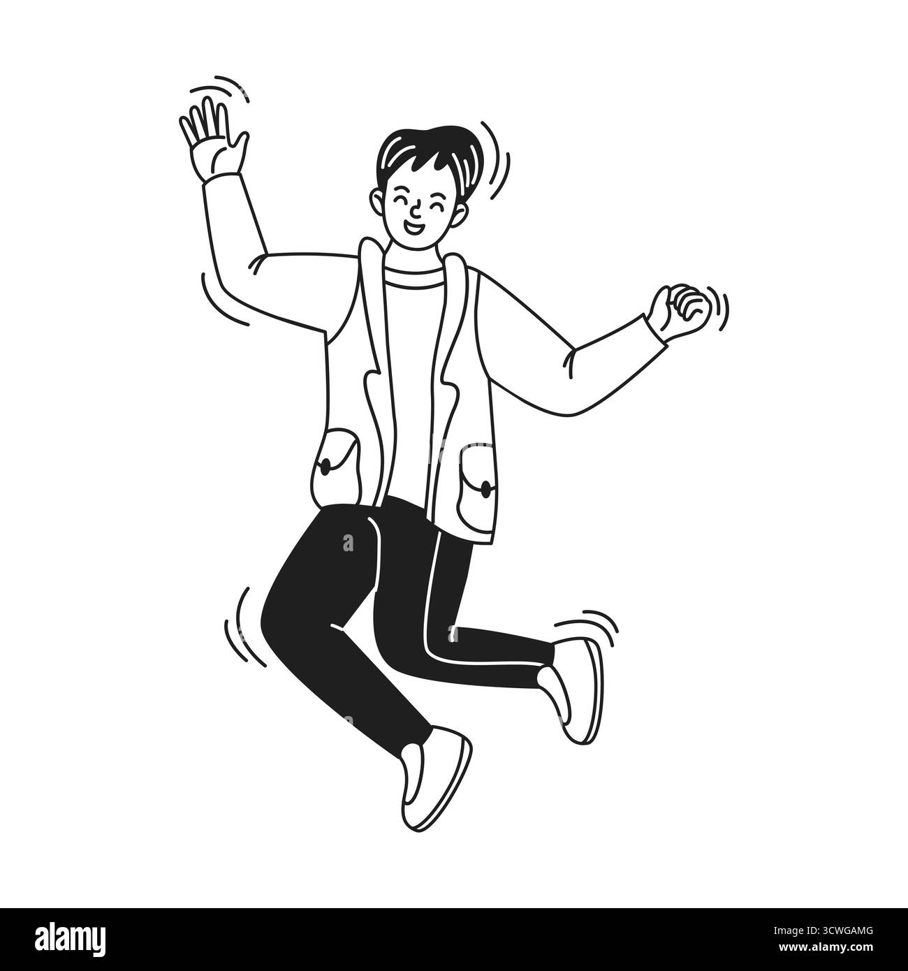 Character movement Black and White Stock Photos & Images - Alamy