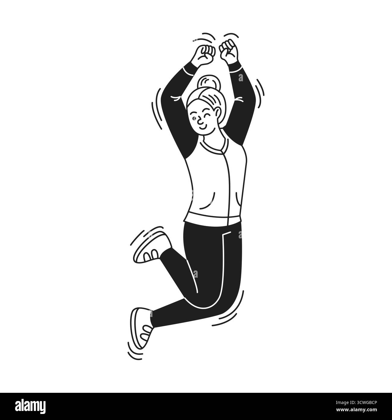 Cartoon exuberance Black and White Stock Photos & Images - Alamy