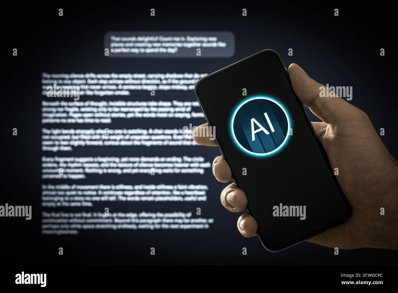 AI prompt text to generate content. Chat with virtual assistant ...