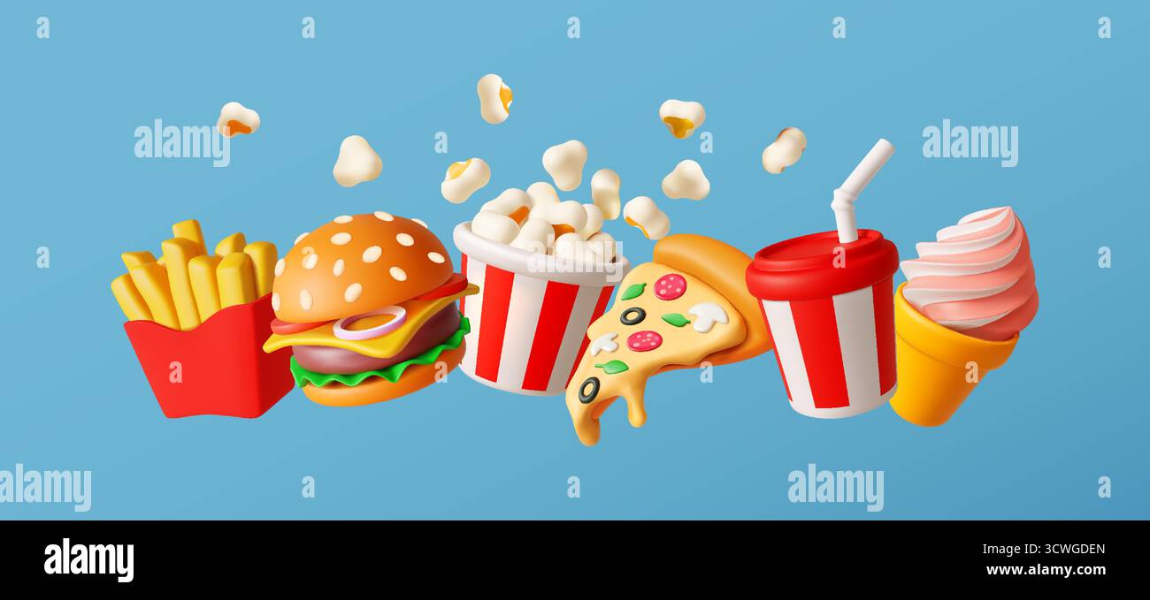 Plastic items array Stock Vector Images - Alamy