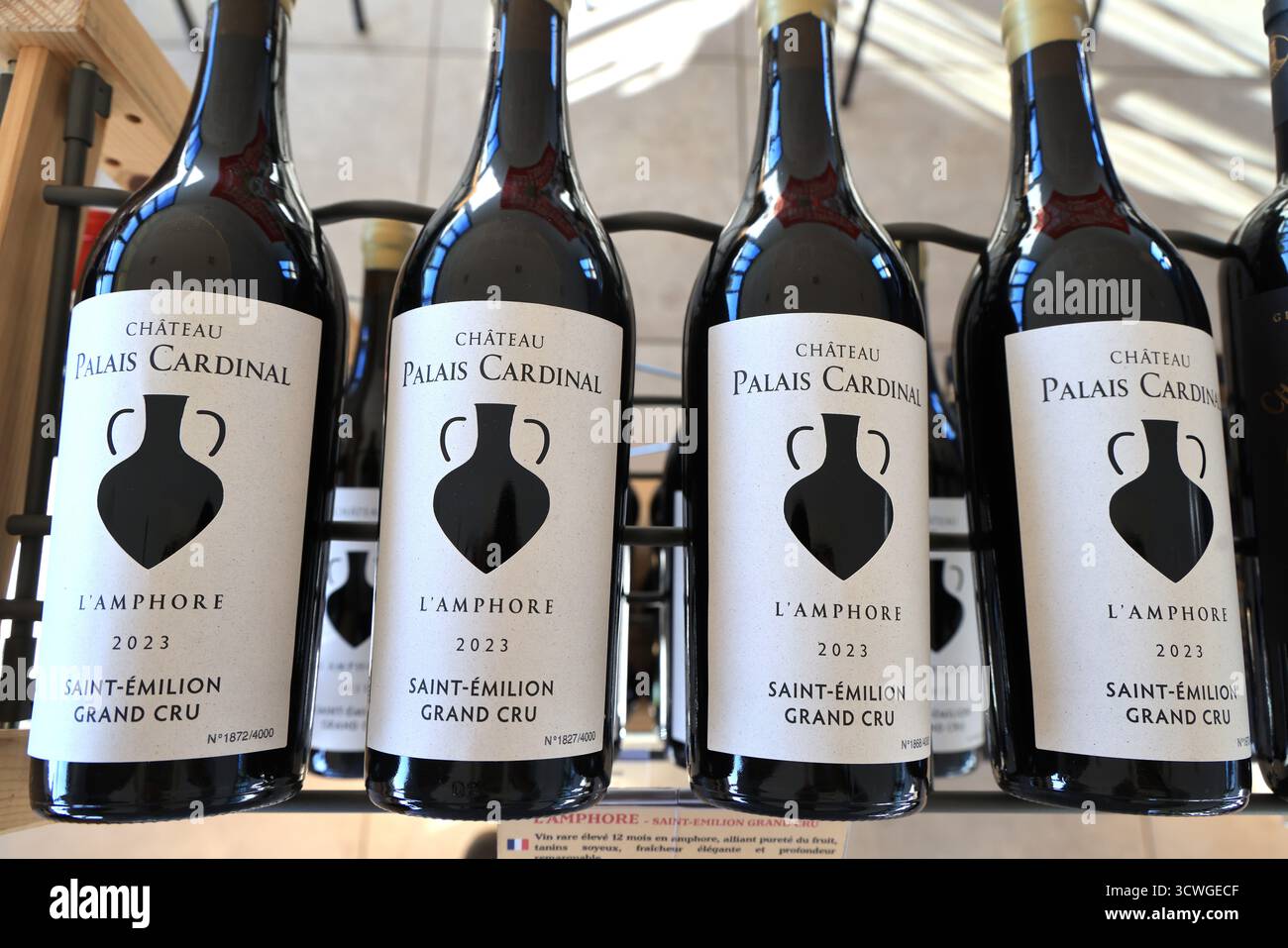 Saint-Émilion wine and vineyard. The Château Palais Cardinal Saint ...