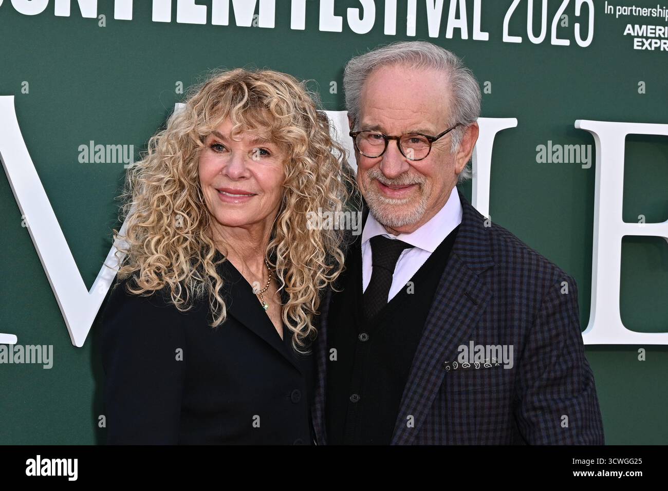 Kate Capshaw and Steven Spielberg attends ‘Hamnet’ Premiere during the ...