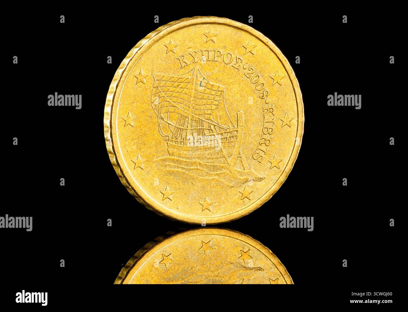 2008 kyrenia ship 50 euro cent hi-res stock photography and images - Alamy
