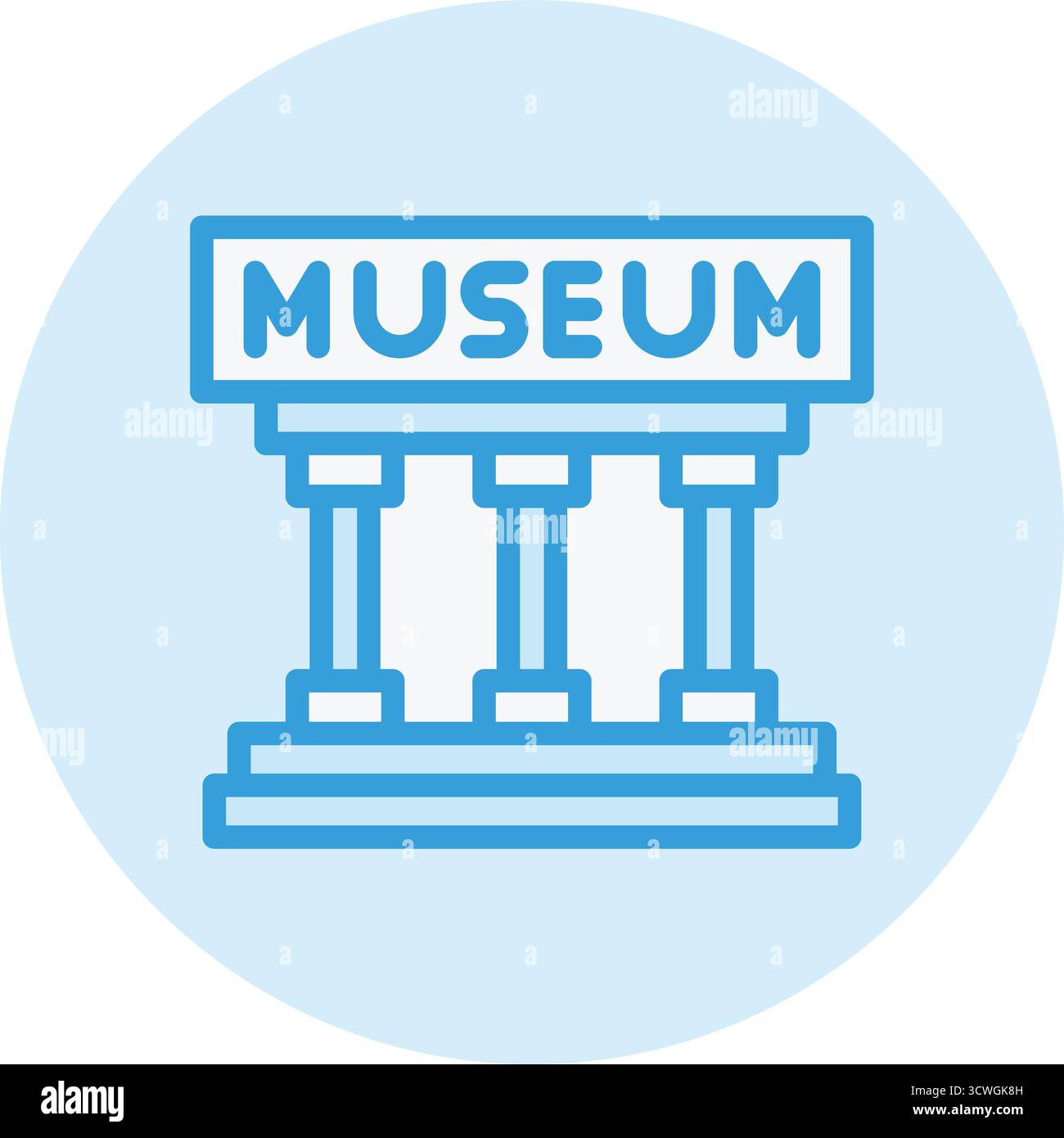 Museum illustration icon Stock Vector Images - Alamy