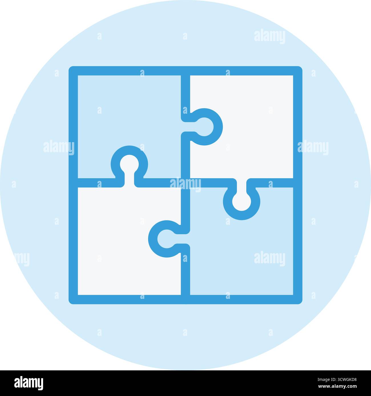 Puzzle vector vector vectors hi-res stock photography and images - Alamy