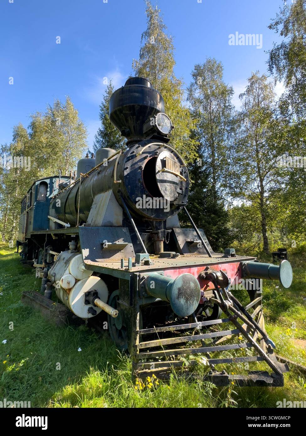 Vintage Steam Locomotive from World War II in Finland Stock Photo - Alamy