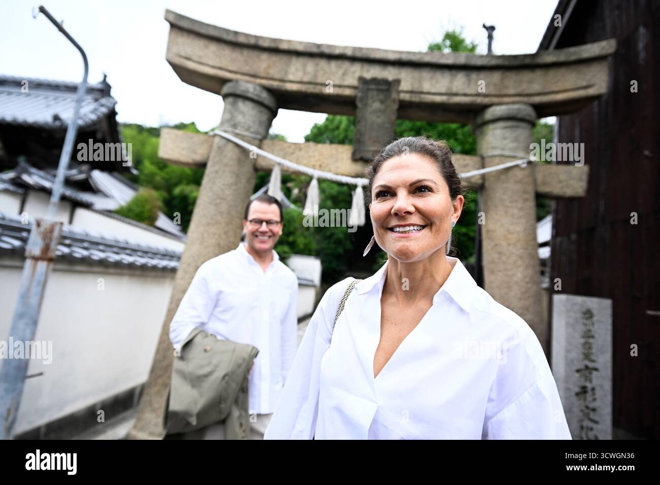 Crown Princess Victoria and Prince Daniel visit Go’o Shrine on Naoshima ...
