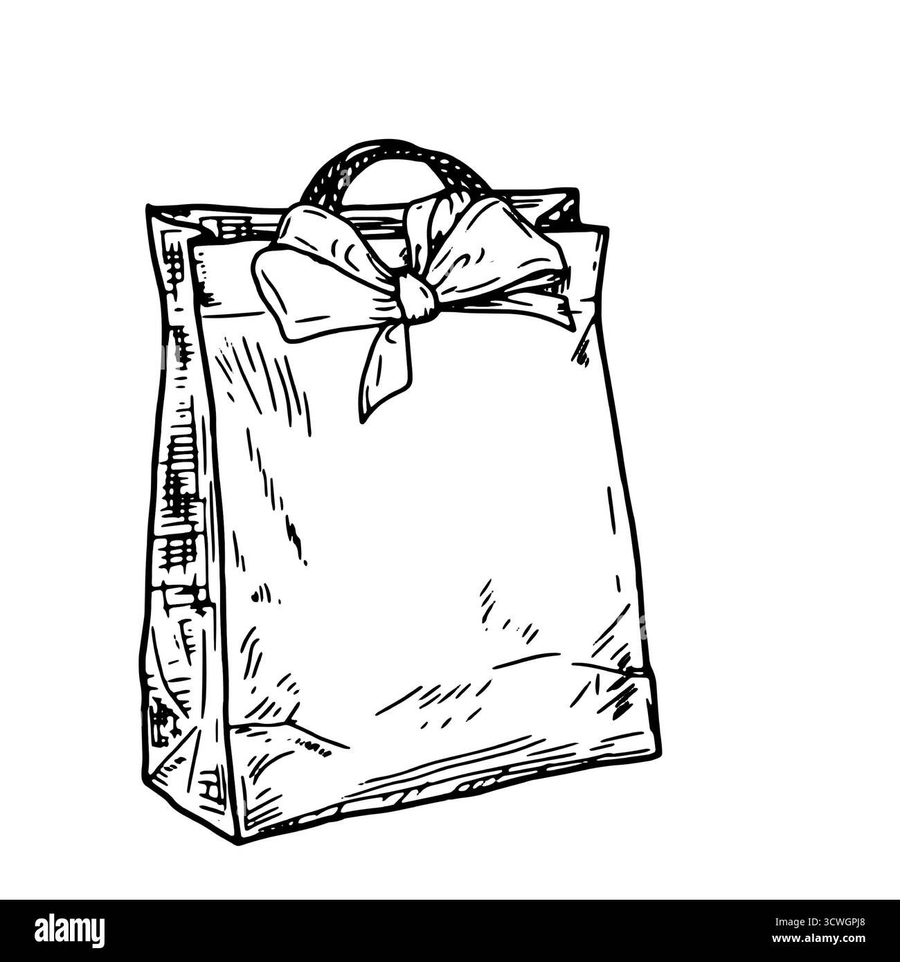 Gift box card tag Black and White Stock Photos & Images - Alamy