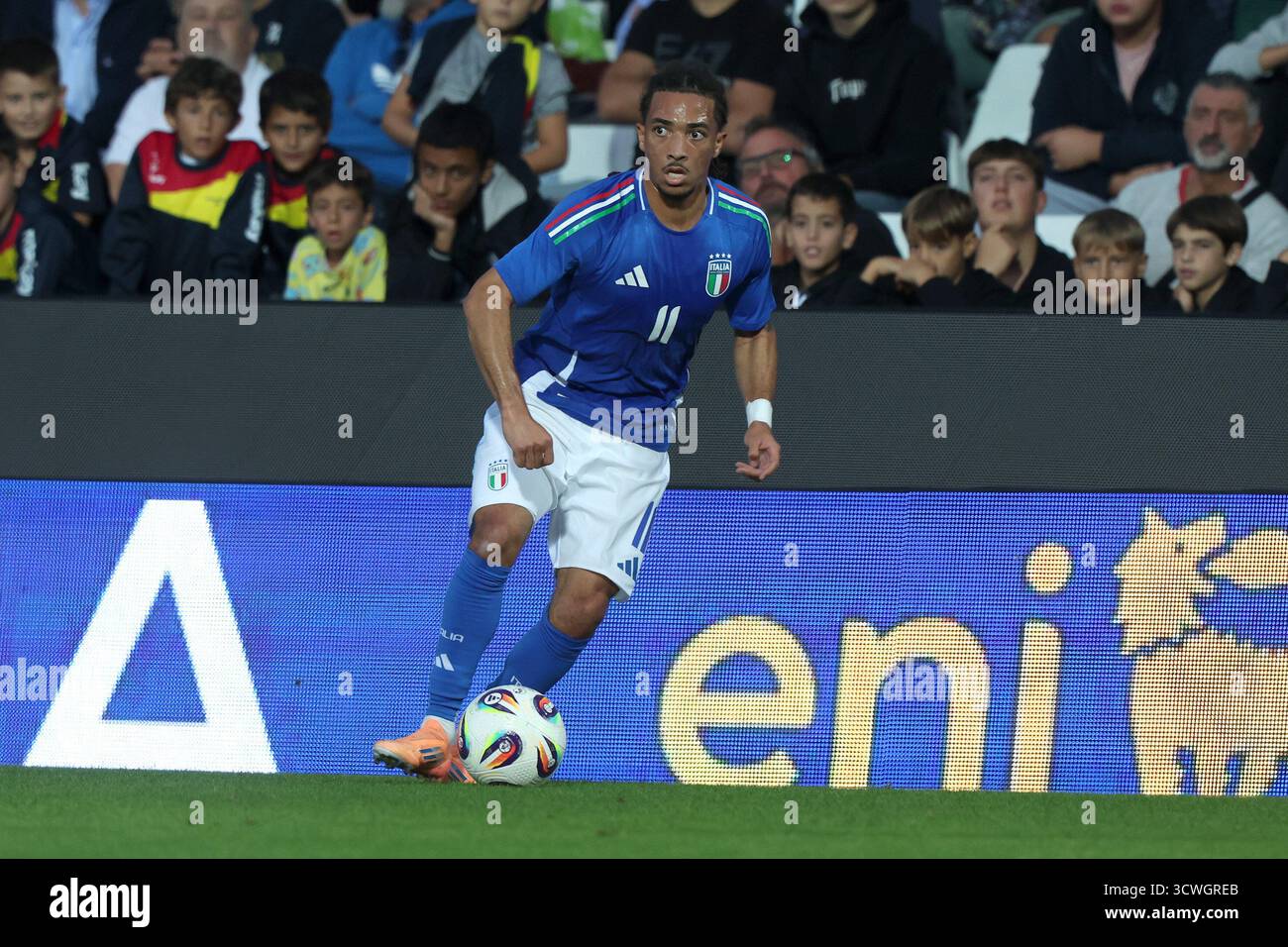 Luca Koleosho (Italy) during the UEFA qualification under 21 soccer ...