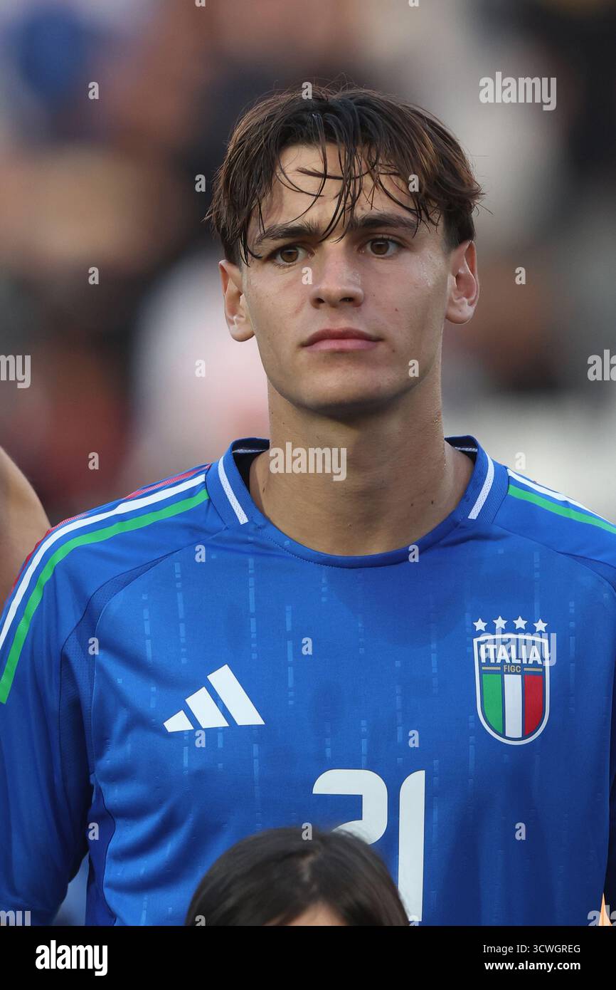 Nicolò Pisilli (Italy) during the UEFA qualification under 21 soccer ...