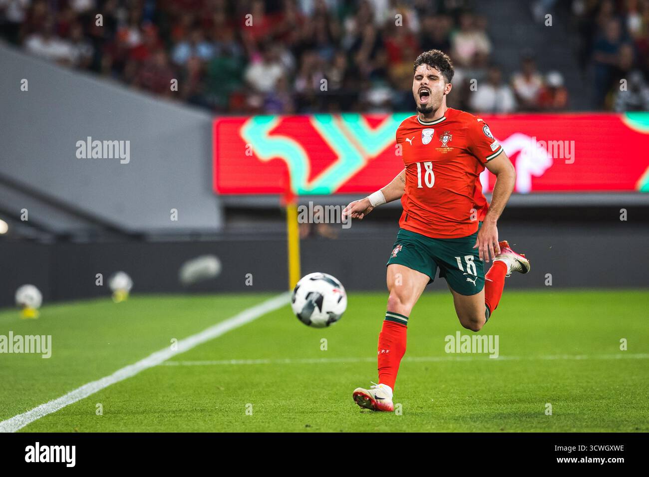 Pedro Neto of Portugal in action during the FIFA World Cup 2026 ...
