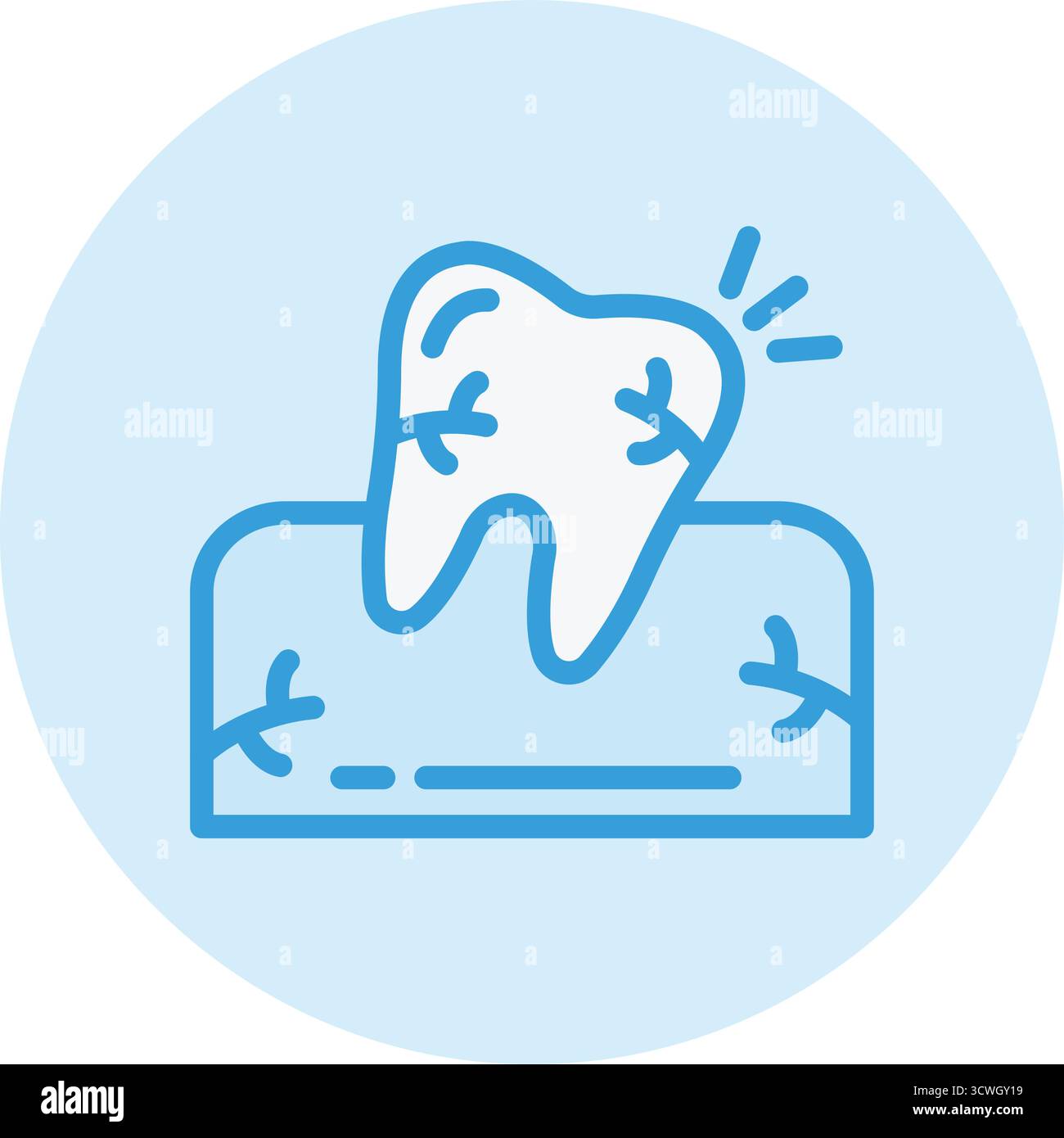 Wisdom Tooth Vector Icon Design Illustration Stock Vector Image & Art ...
