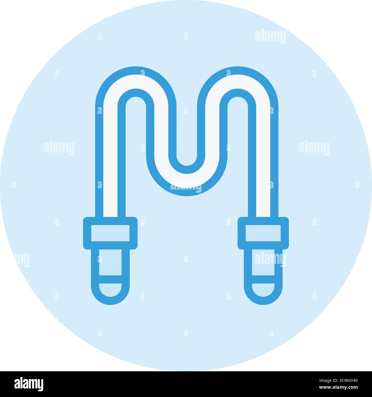 Jump rope isolated icon Stock Vector Images - Alamy