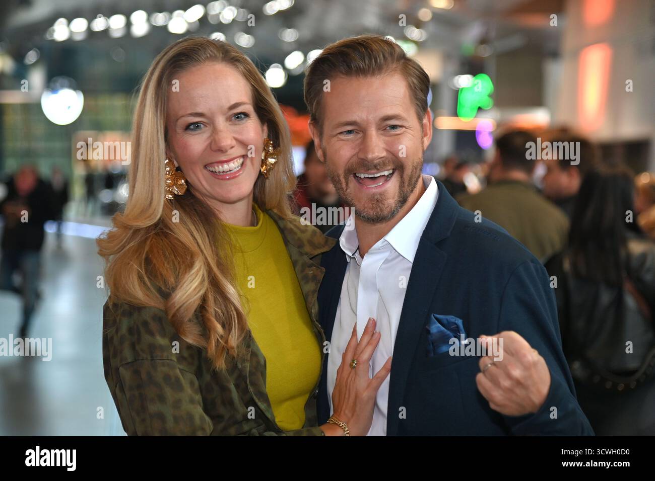 SkySport presenter Gregor Teicher with his wife Stephanie. The 2025 ...