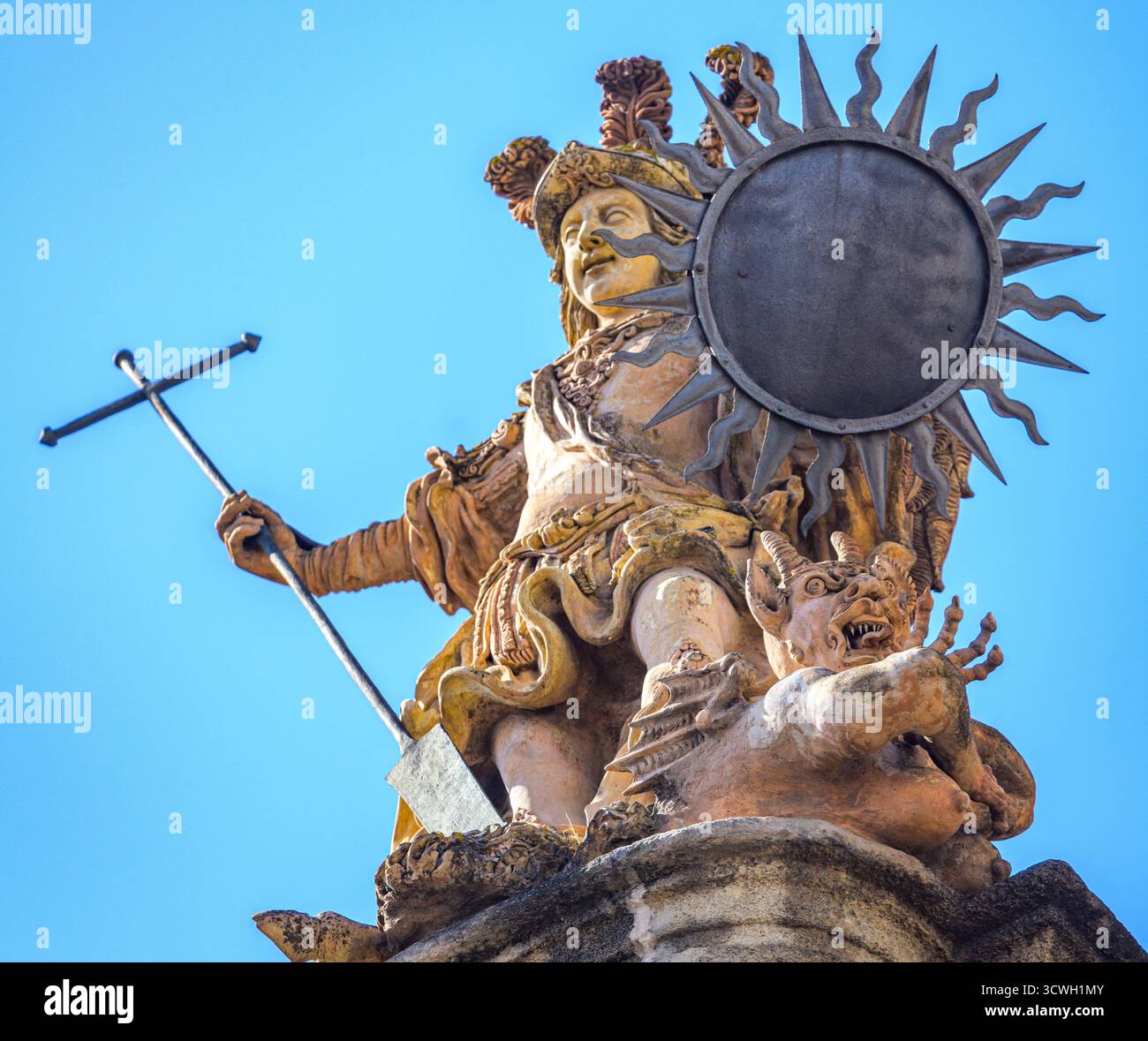 In Seville, Saint Michael triumphs over a female demon in a baroque ...
