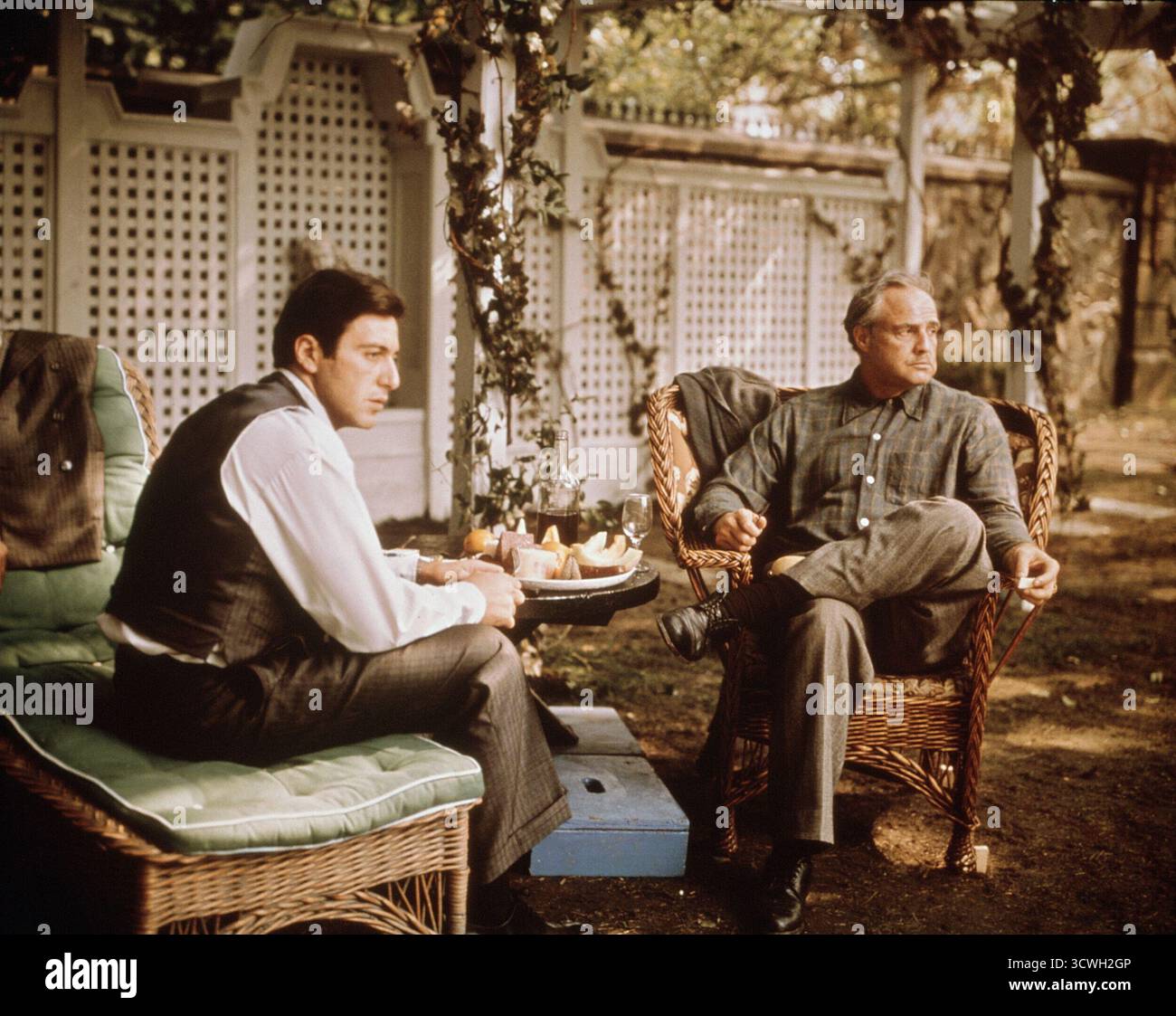 AL PACINO and MARLON BRANDO in MARIO PUZO'S THE GODFATHER (1972 ...