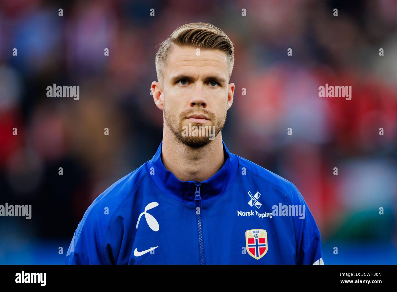 Oslo, Norway. 11th, October 2025. Kristoffer Ajer of Norway seen during ...