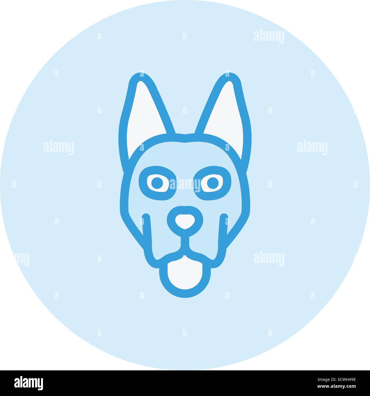 Loyal dog vector hi-res stock photography and images - Alamy