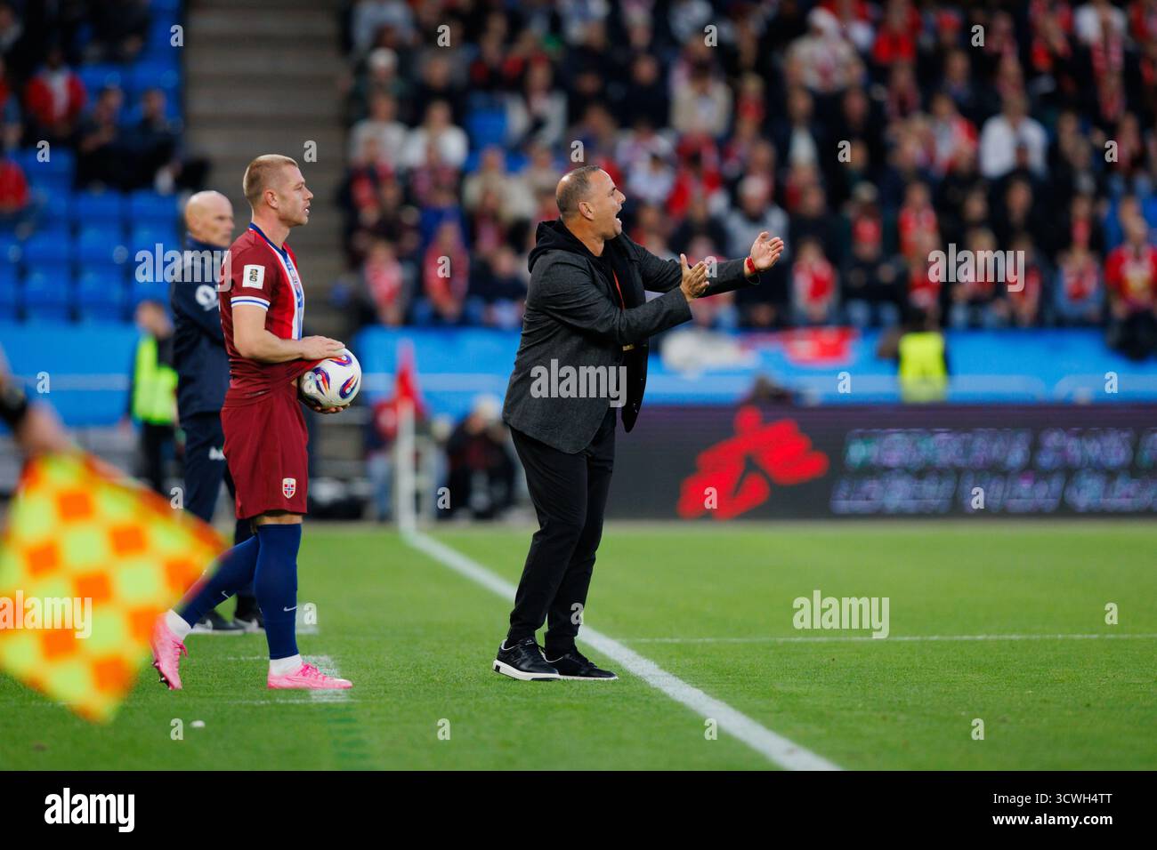 Oslo, Norway. 11th, October 2025. Head coach Ran Ben-Shimon of Israel ...