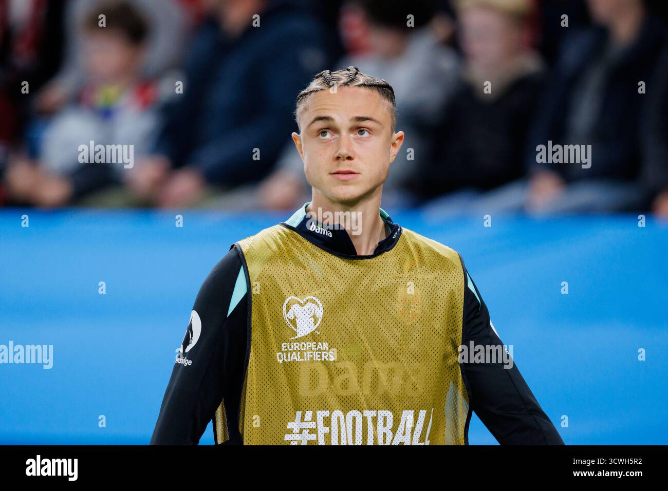 Oslo, Norway. 11th, October 2025. Thelo Aasgaard of Norway seen warming ...
