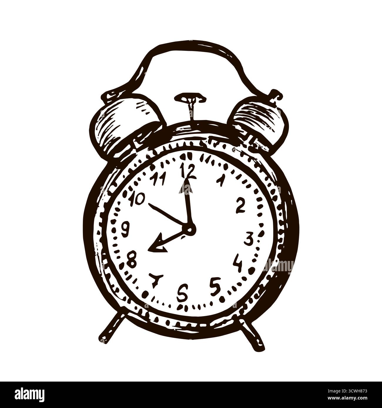 Retro alarm clock dual hi-res stock photography and images - Alamy