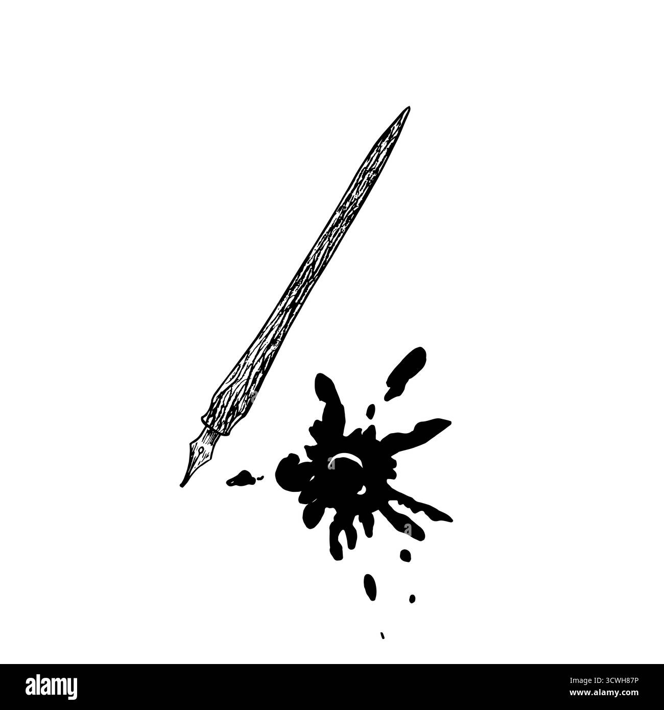 Ink rough Black and White Stock Photos & Images - Alamy