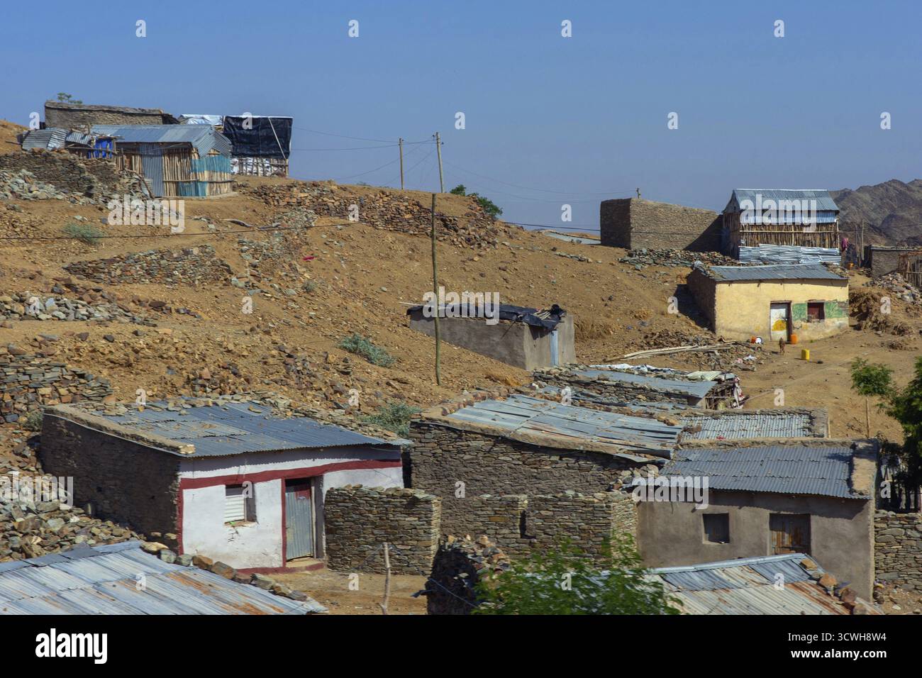 Basic houses in Hamedela village, Afar region, Ethiopia Stock Photo - Alamy