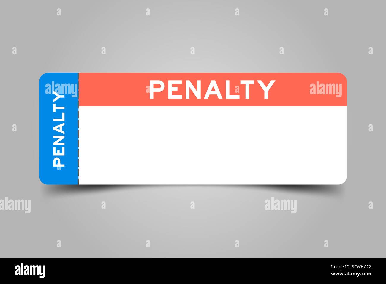 Penalty notice charge ticket Stock Vector Images - Alamy
