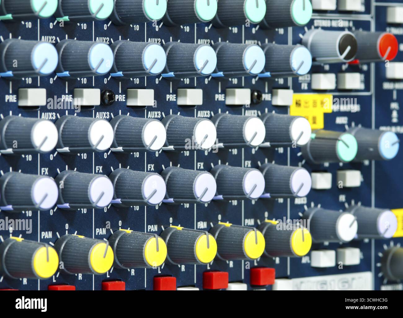 Colorful key of music control panel Stock Photo - Alamy