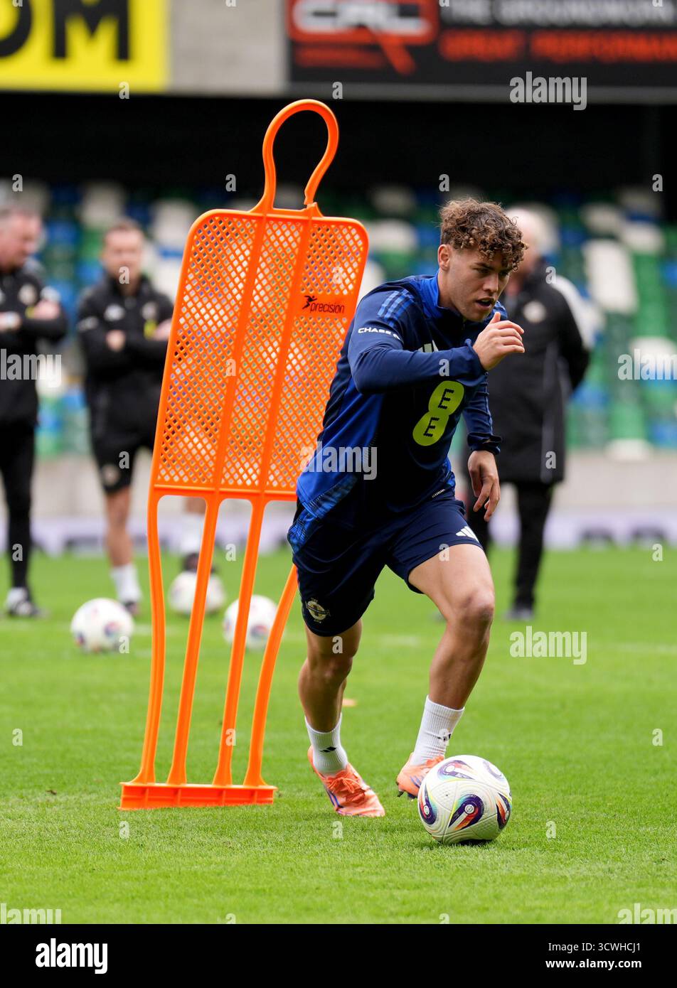 Northern Ireland's Dion Charles during a training session at the ...