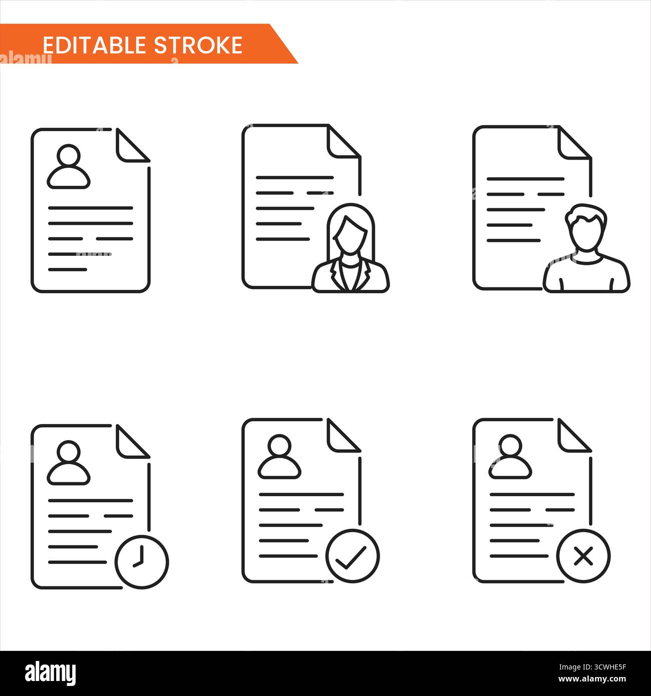 Resume application form profile Stock Vector Images - Alamy