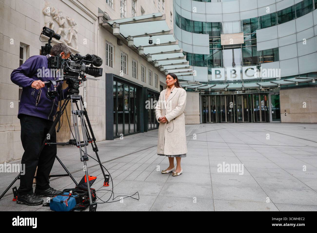 London, UK. 12th Oct, 2025. Dame Priti Patel, Shadow Foreign Secretary ...