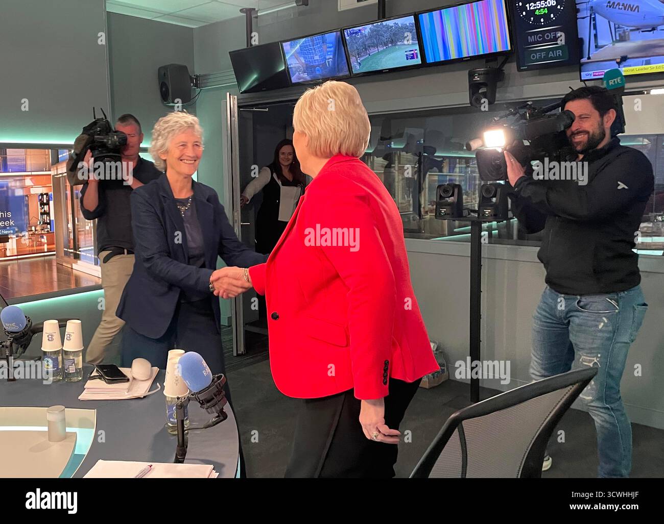 Irish presidential candidates Catherine Connolly (left) and Heather ...
