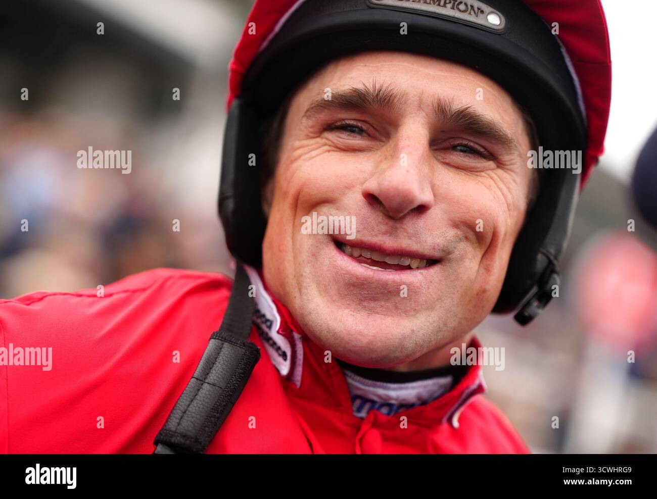 Harry Skelton after winning the DragonBet / EBF Mares' National Hunt ...