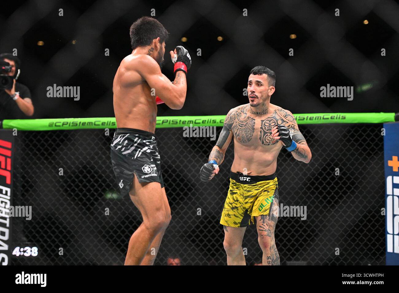 RIO DE JANEIRO, BRAZIL - OCTOBER 11: Luan Lacerda fights Saimon ...